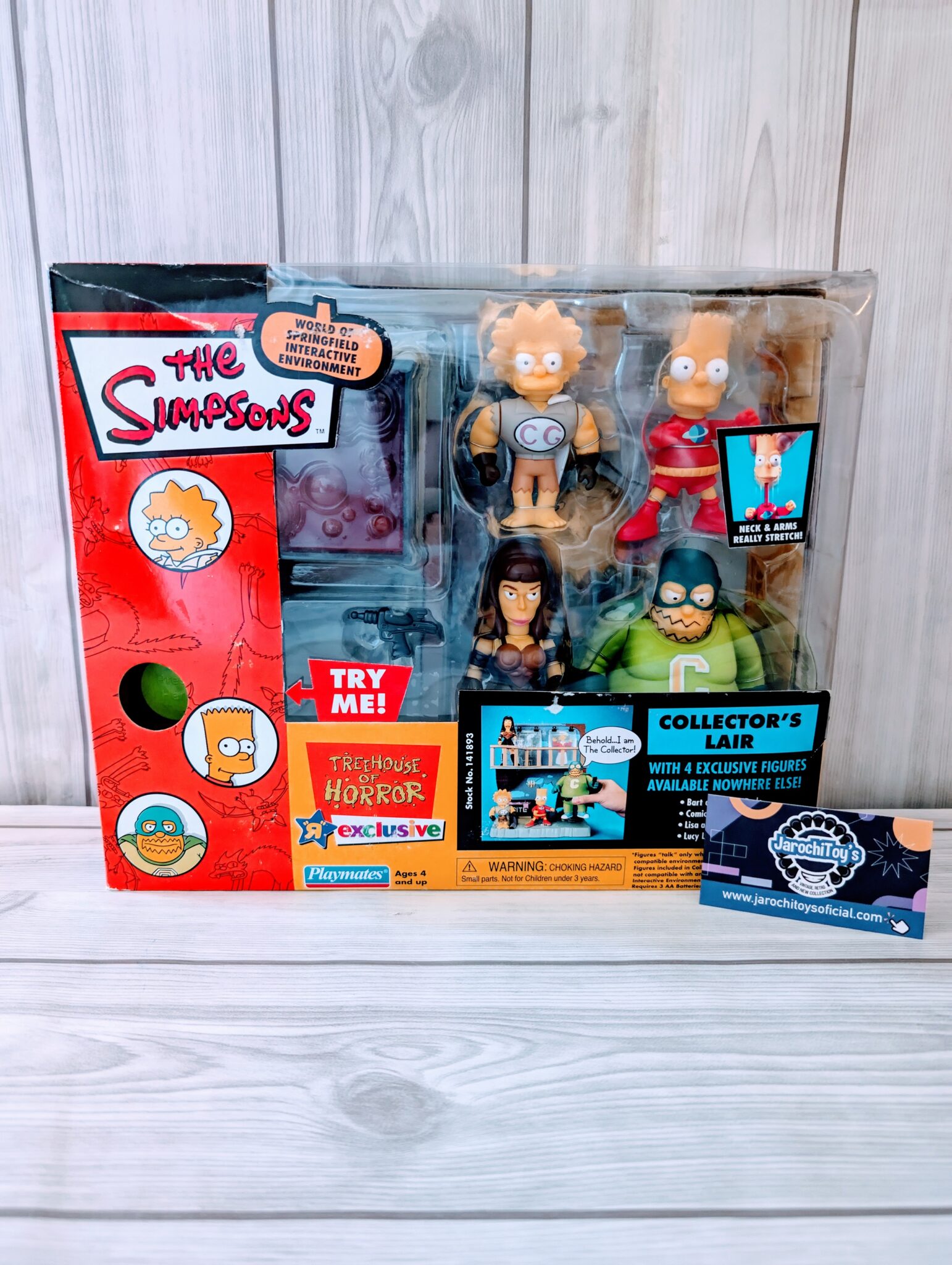 PLAYMATES SIMPSONS COLLECTORS LAIR TREEHOUSE OF HORROR PLAYSET ...