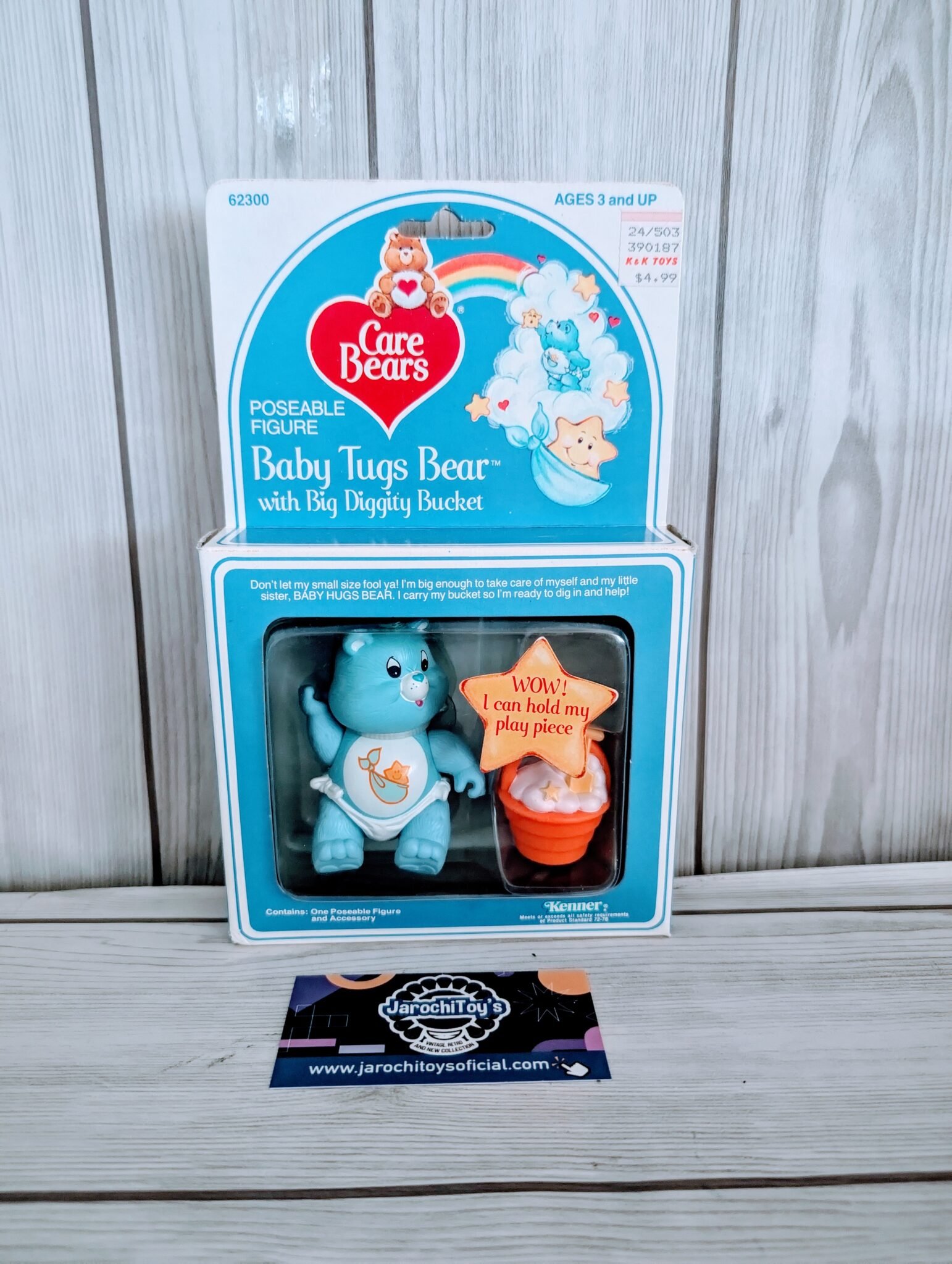 CARE BEARS KENNER BABY TUGS BEAR WITH DIGGITY BUCKET 80’s – Jarochi ...